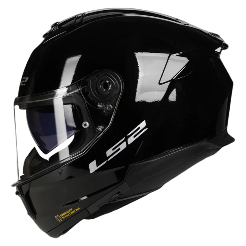 Casco LS2 FF808 Stream II Solid negro brillante– Moto Boutique Calle Blancos